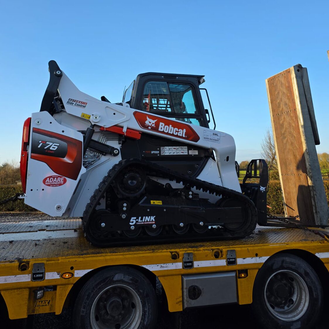 Bobcat T76 Track Loader heads to Laois - Adare Machinery